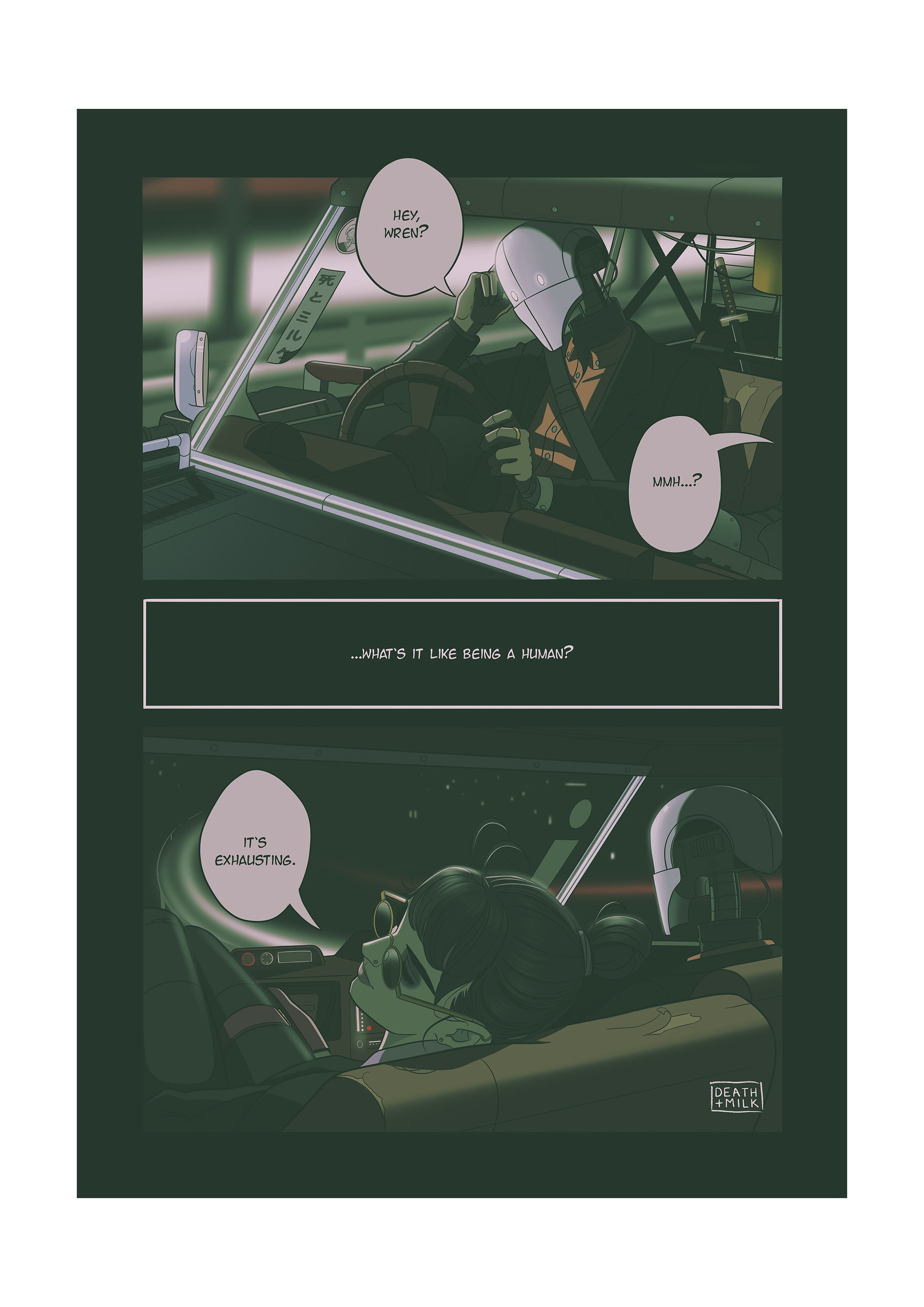 'Exhausted' Giclée Print – DEATH & MILK